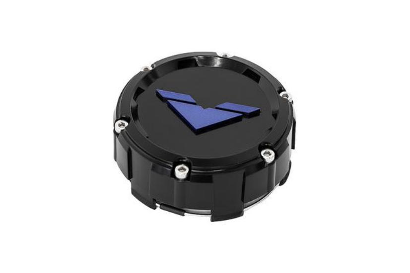 "V" Center Cap Inlay Blue | Vorsteiner