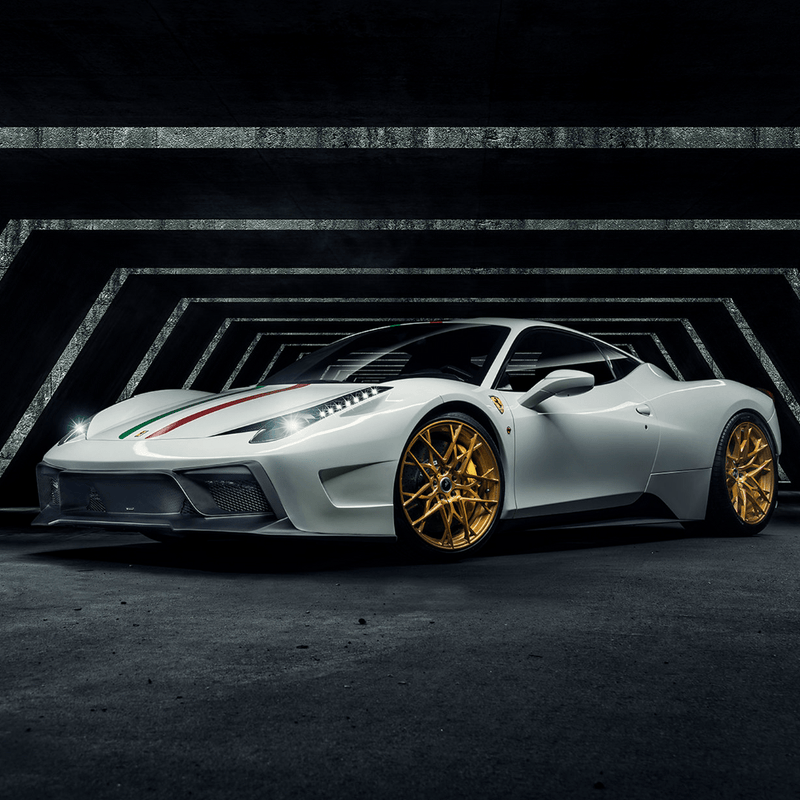 Ferrari 458 Italia VX Carbon Fiber Front Bumper w/ Front Spoiler ...