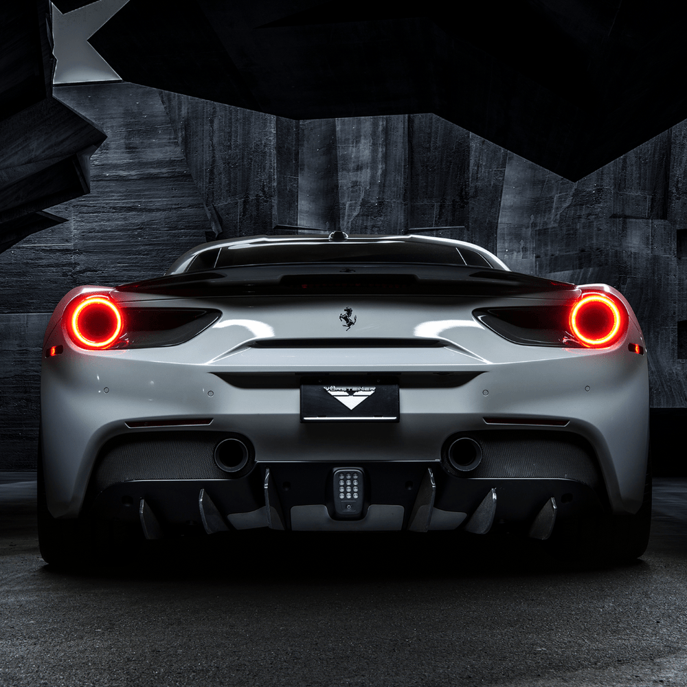 Ferrari 488 Diavolo Carbon Fiber Rear Diffuser Fins (set of 6 ...