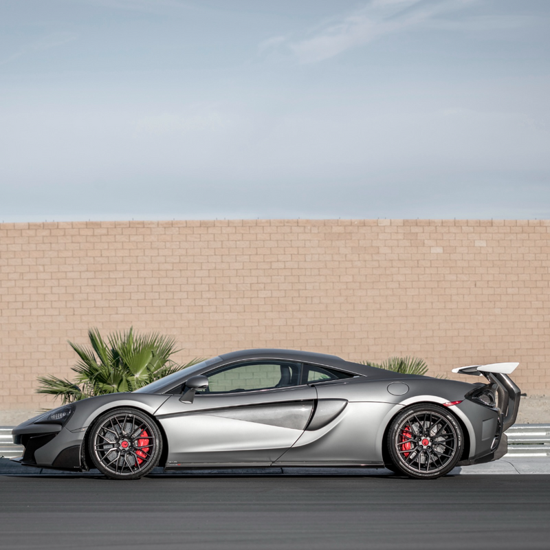 Mclaren 570S VX Aero Wing Blade Carbon Fiber w/ Carbon Fiber Uprights ...