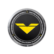 Vorsteiner Aluminum Center Cap - Black with Yellow Logo